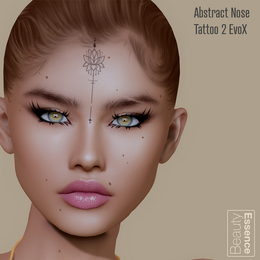Second Life Marketplace - [BE] Abstract Nose Tattoo 2 EvoX (wear)
